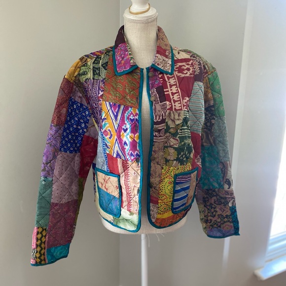 Art E Zen | Jackets & Coats | Art E Zen Reversible Multi Color Quilted ...